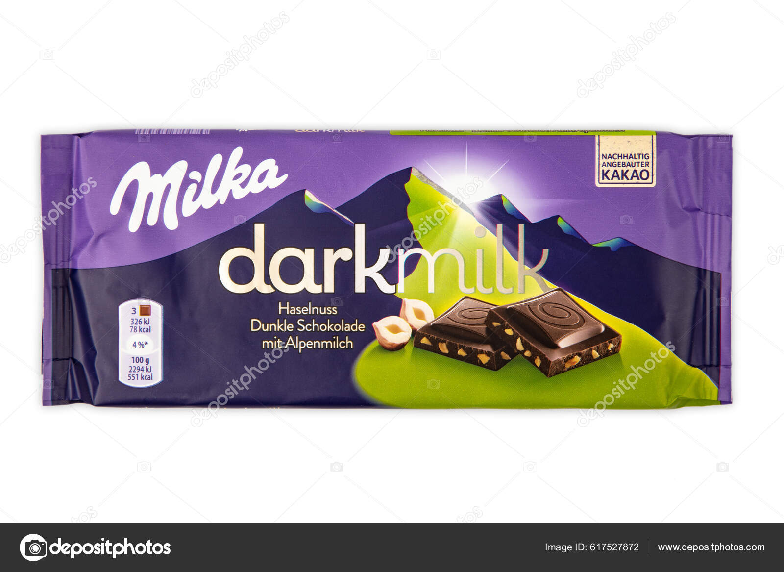 Wetzlar Germany 2022 Milka Chocolate Bar White Background Milka Milk ...