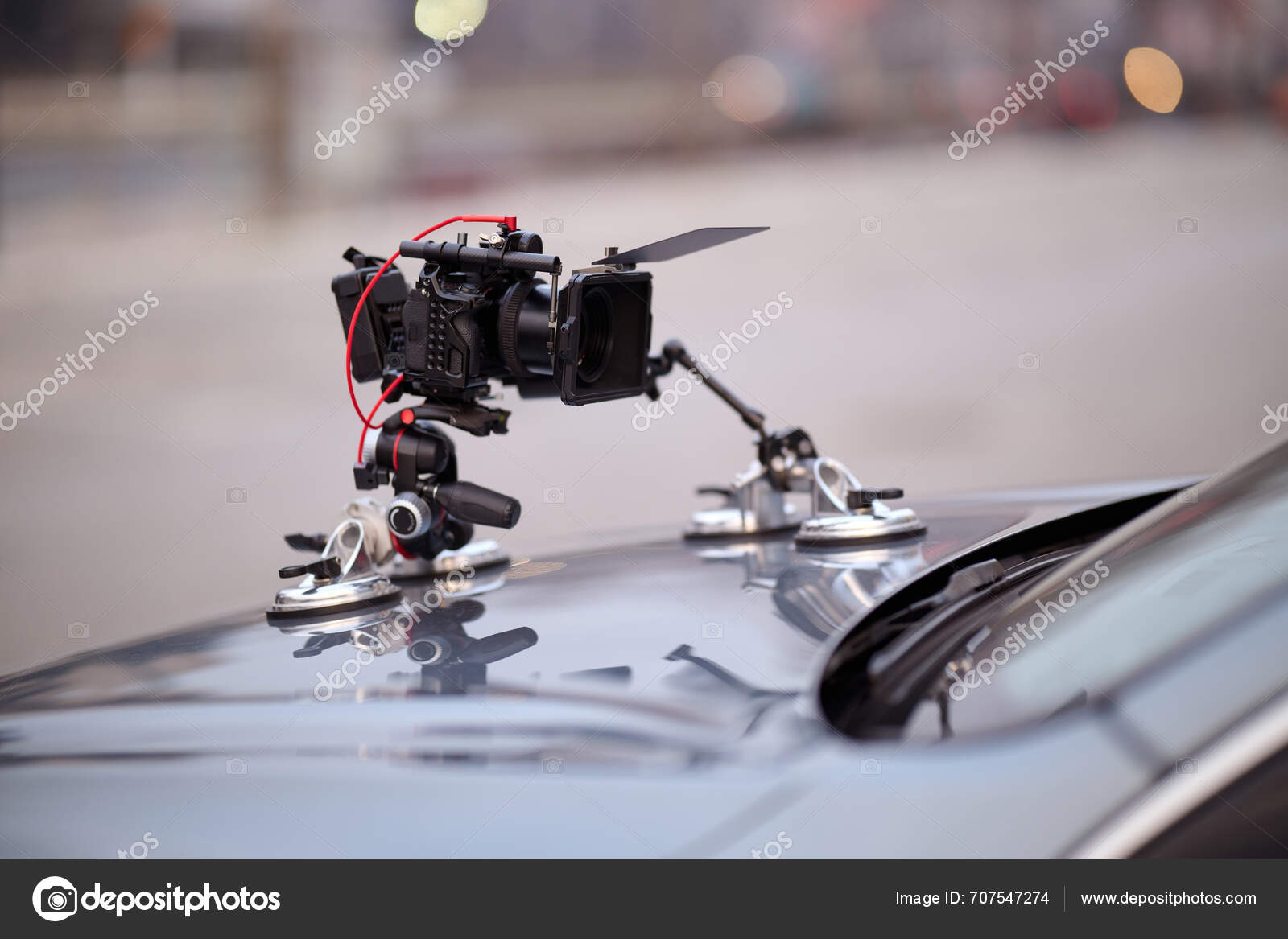 Professional Camera Rig Mounted Vehicle Ready Filming Cinematic ...