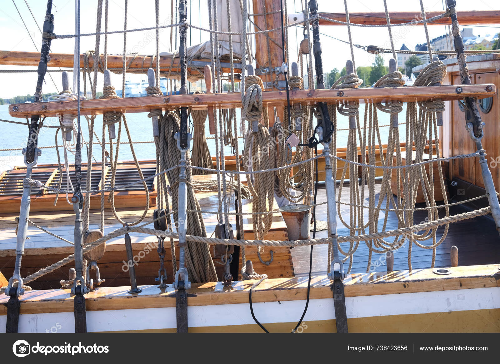 Rigging Old Sailing Vessel — Stock Photo © Laksen #738423656 Rigging Old Sailing Vessel — Stock Photo © Laksen #738423656