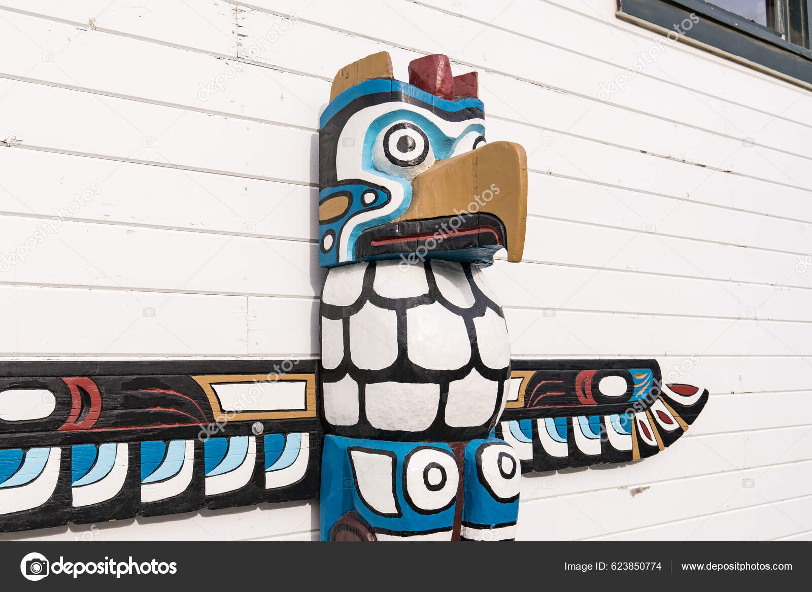 Native Alaskan Totem Pole Figure Skagway Alaska Stock Illustration by ... Native Alaskan Totem Pole Figure Skagway Alaska Stock Illustration by ...