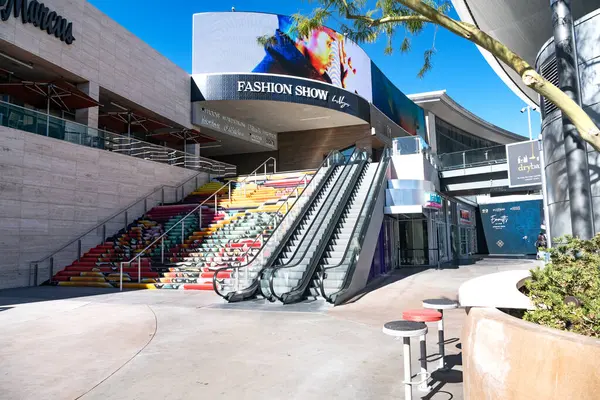 Rainbow Steps Escalator Fashion Show Mall Las Vegas Place Attraction – Stock Editorial Photo ...