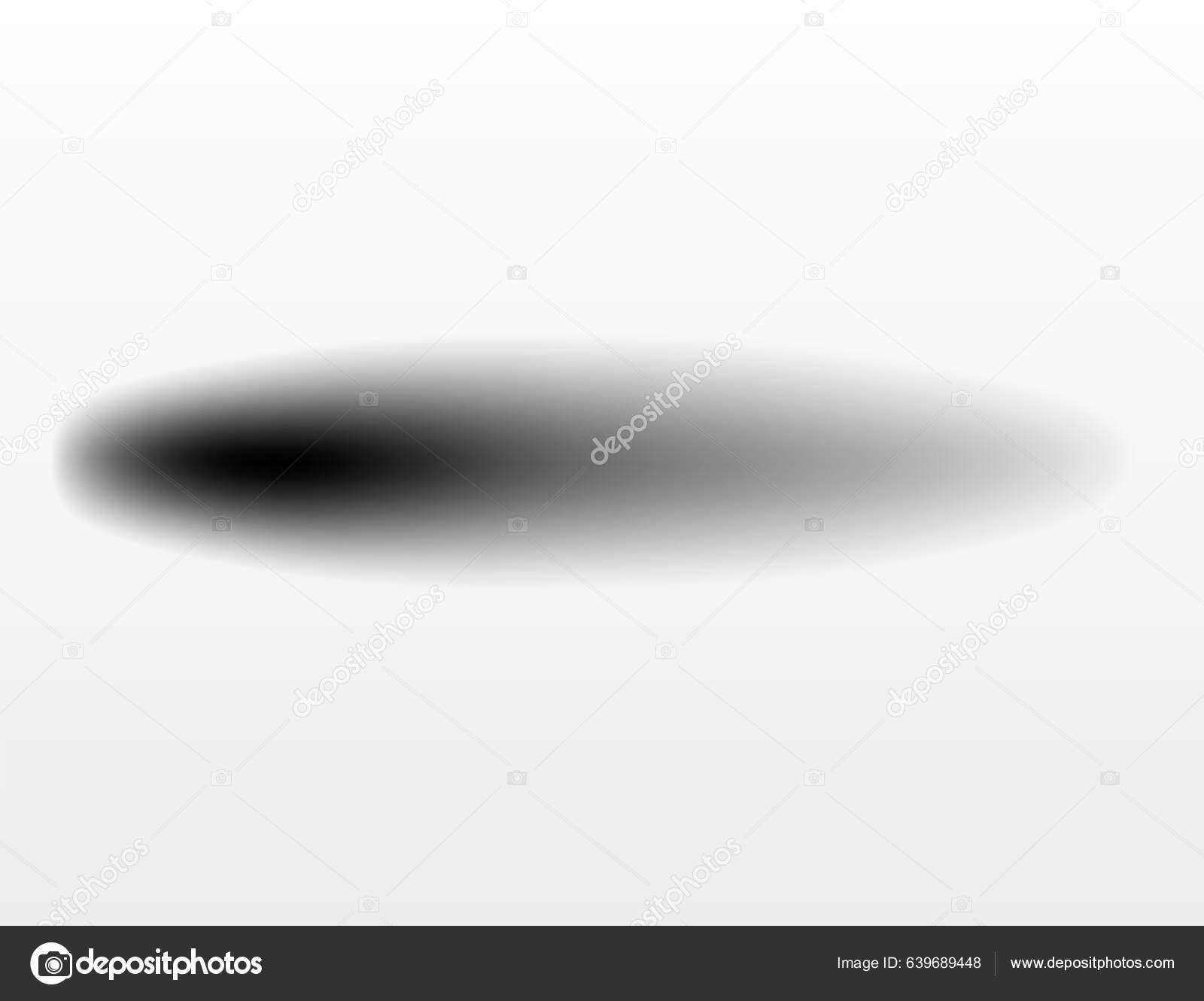 Shadow Effect Realistic Blurred Edges Shadow Isolated Template Oval ...
