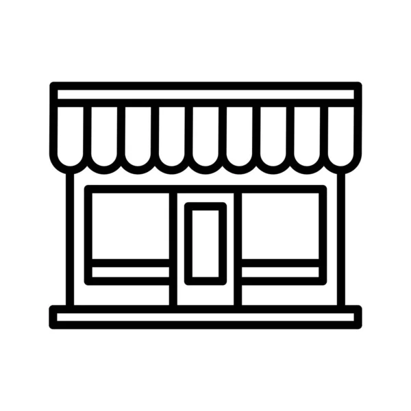 Hand Holding Shop Building Pictogram Isolated White Background Vector ...
