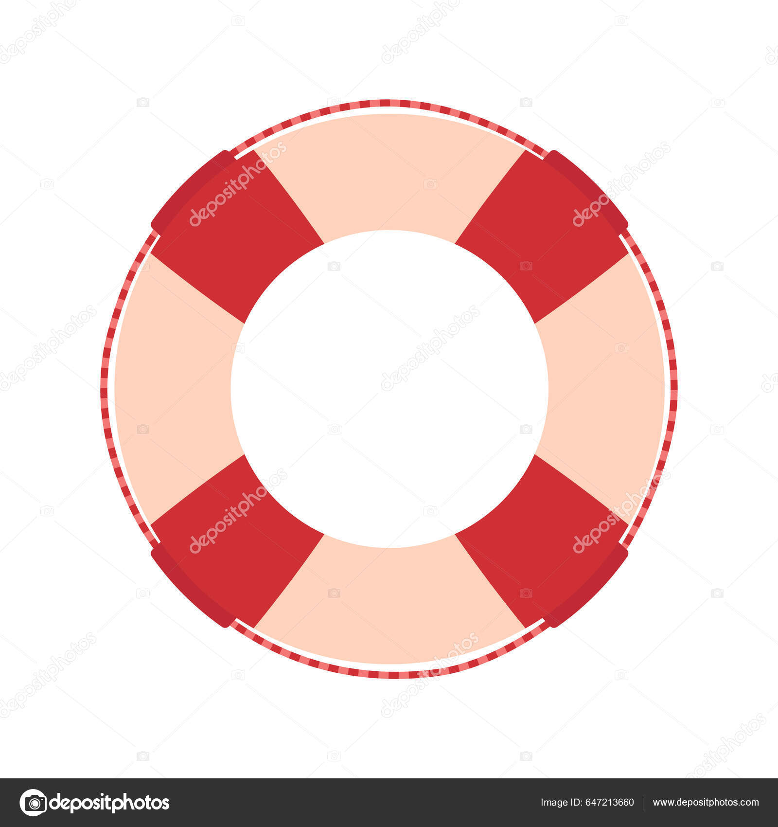 Ilustración Vectorial Dibujos Animados Salvavidas Salvavidas Con Cuerda ...