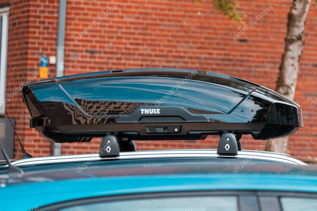 25 de julio de 2022, Munster, Alemania: Thule plástico espacioso tronco ...