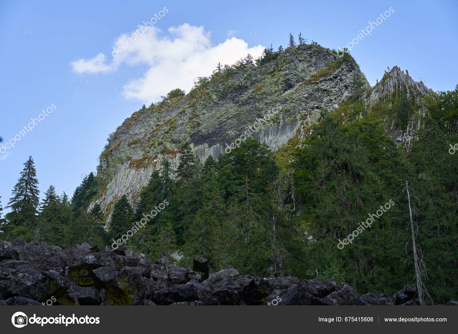 Basalt Geologic Column Formations Detunatele Romania Natural Phenomenon ...