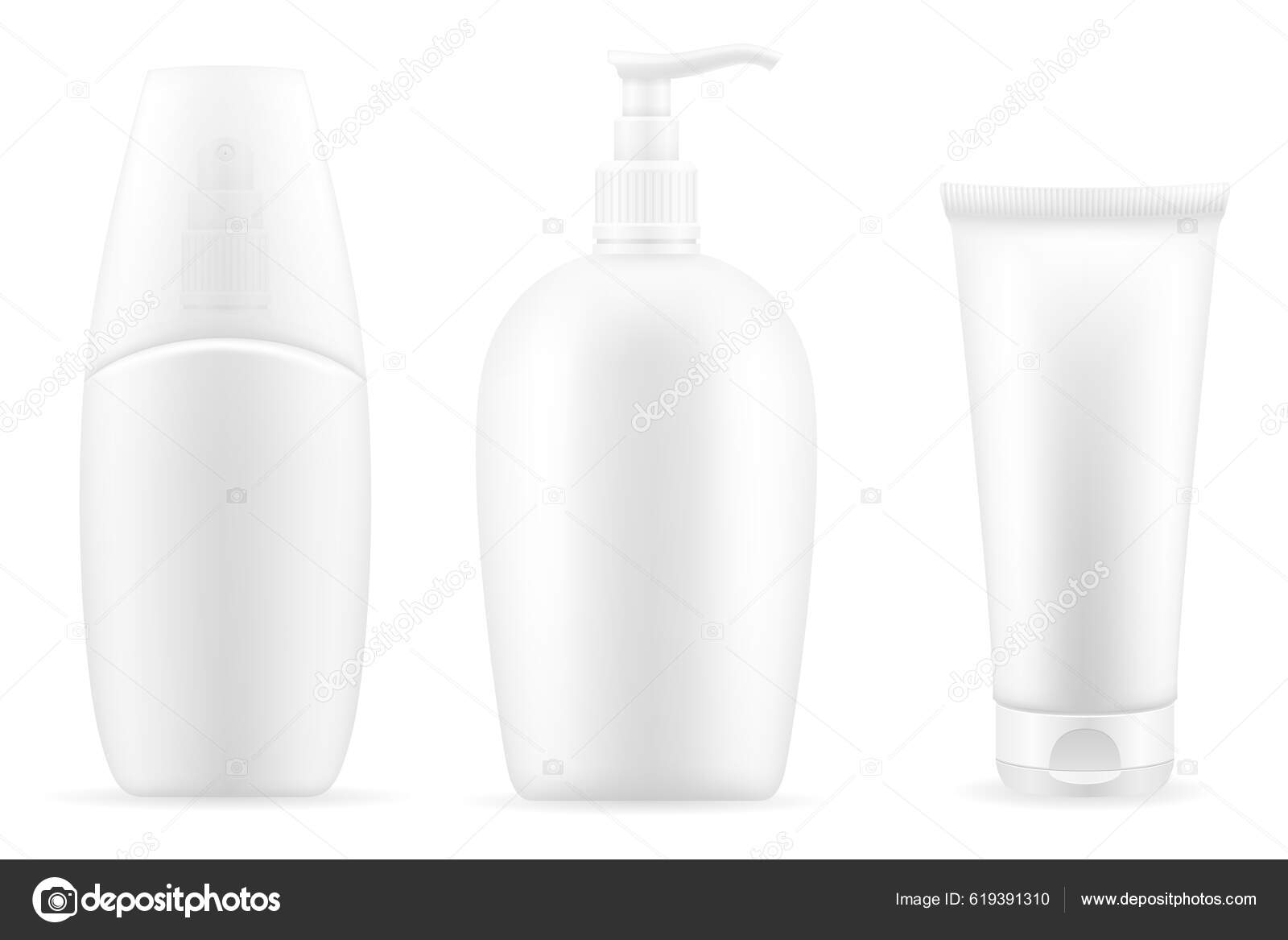 Cream Lotion Plastic Container Packaging Stock Vector Illustration ...