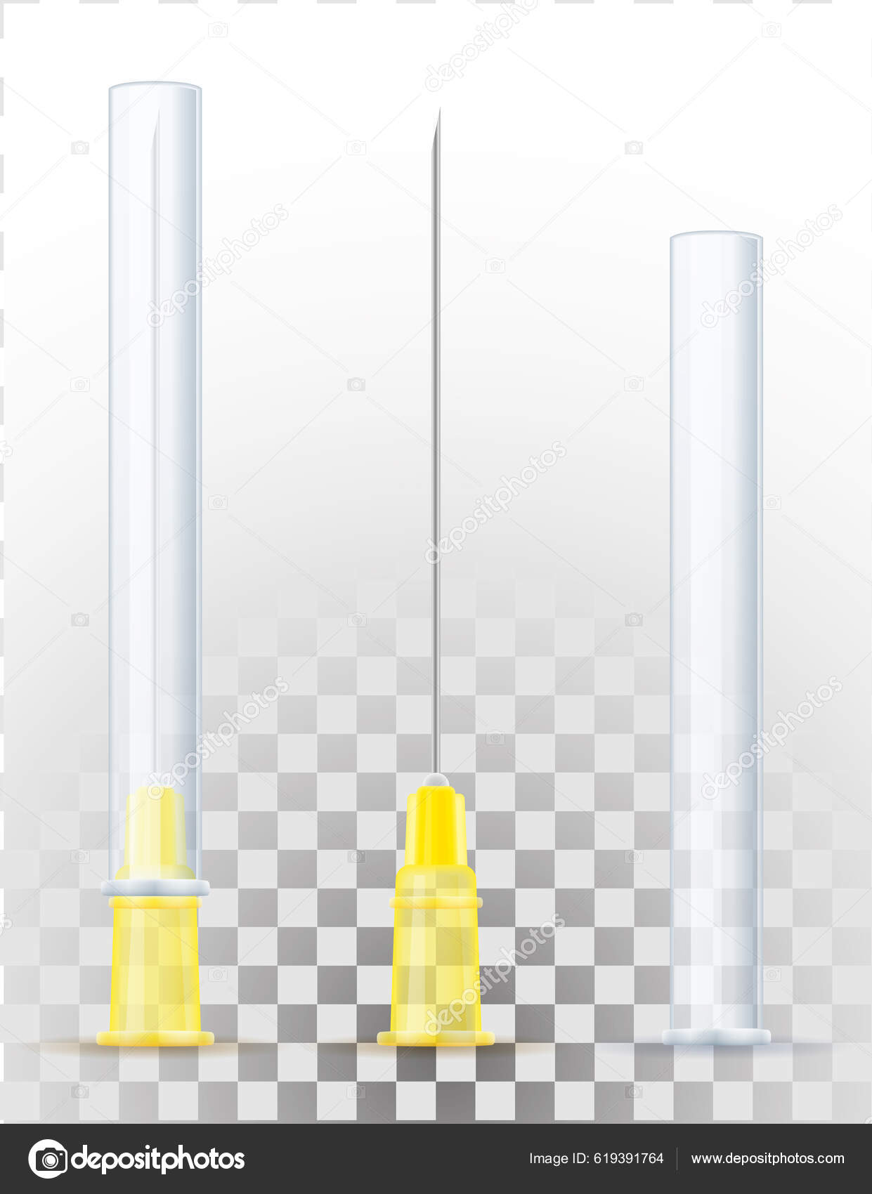 Medicinsk Nål För Spruta För Injektion Lager Vektorillustration ...