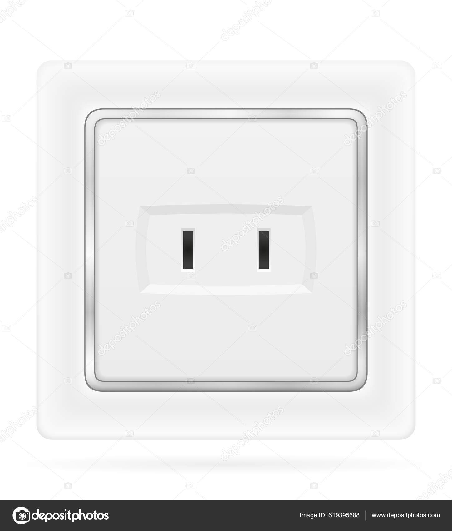 Electrical Socket Outlet Indoor Electricity Wiring Stock Vector ...