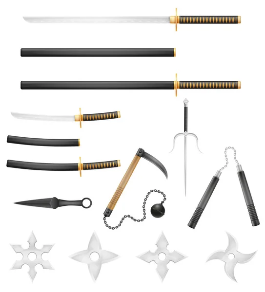 Japanese sai weapon Vector Art Stock Images | Depositphotos