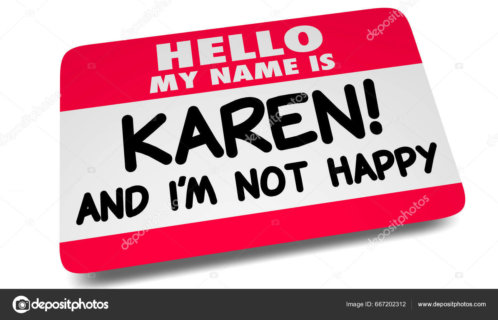 Karen Name Tag