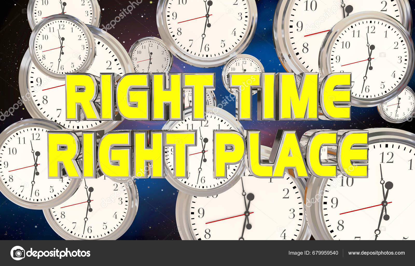 Right Time Place Clocks Flying Opportunity Now Advantage Growth ...