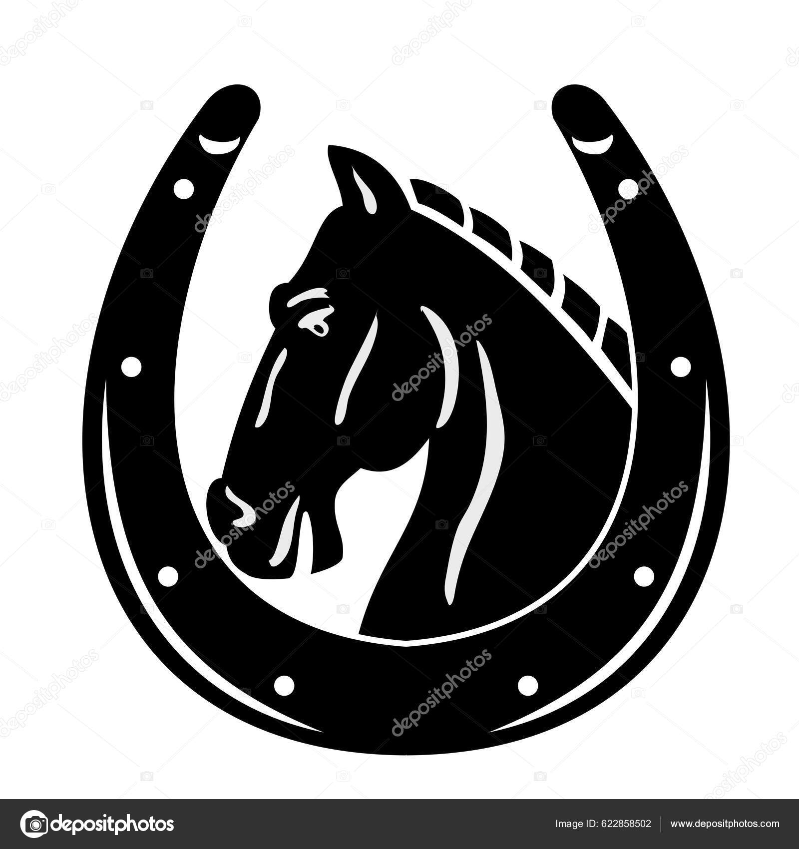 Ilustrasi Menunjukkan Kuda Atau Kuda Dalam Tampilan Sisi Tapal Kuda ...