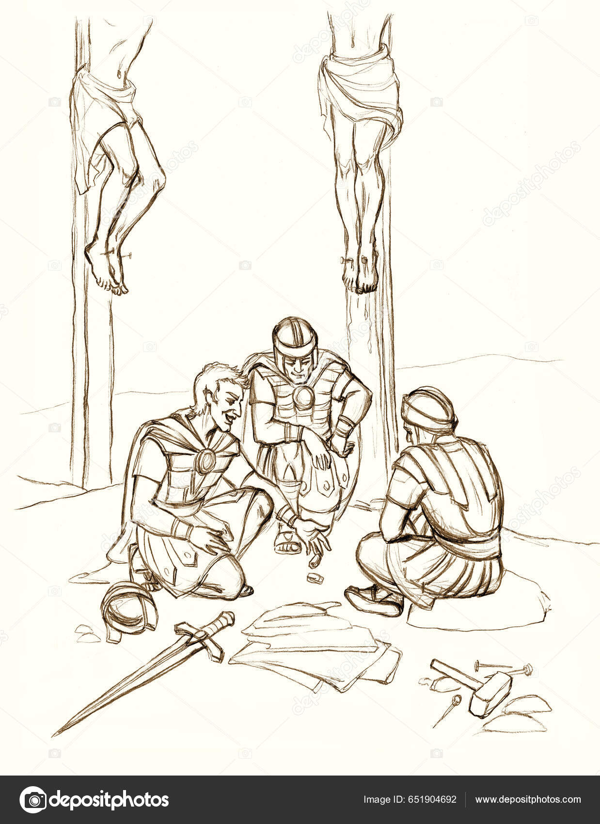 Holy Lord God Savior Die Foot Stone Divide Share Mantle Stock ...