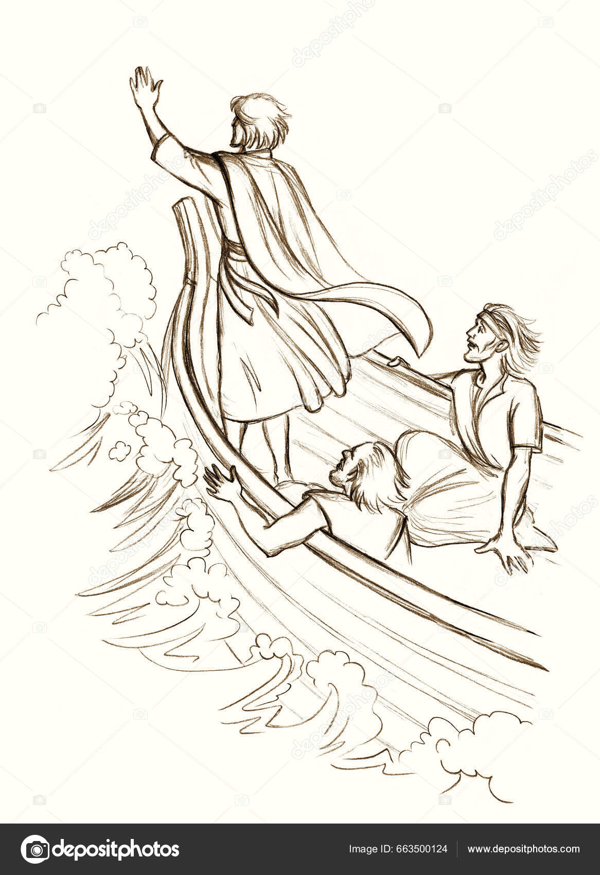 Antique East Asian Arab Human Male Guy Rise Arm Ban — Stock Photo ...