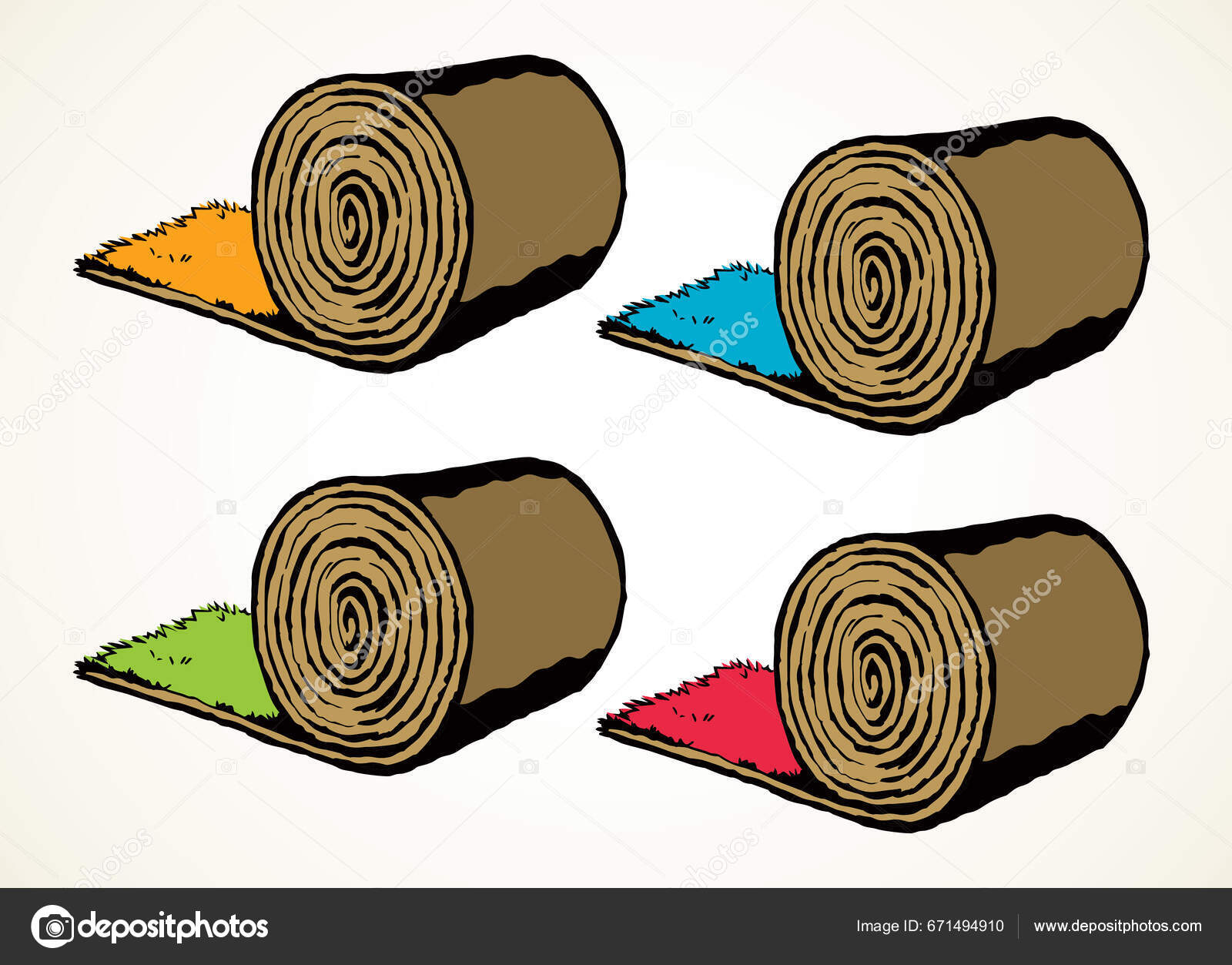 Curl Luxury Vip Reel Unroll Lay White Paper Text Space Stock Vector by ...