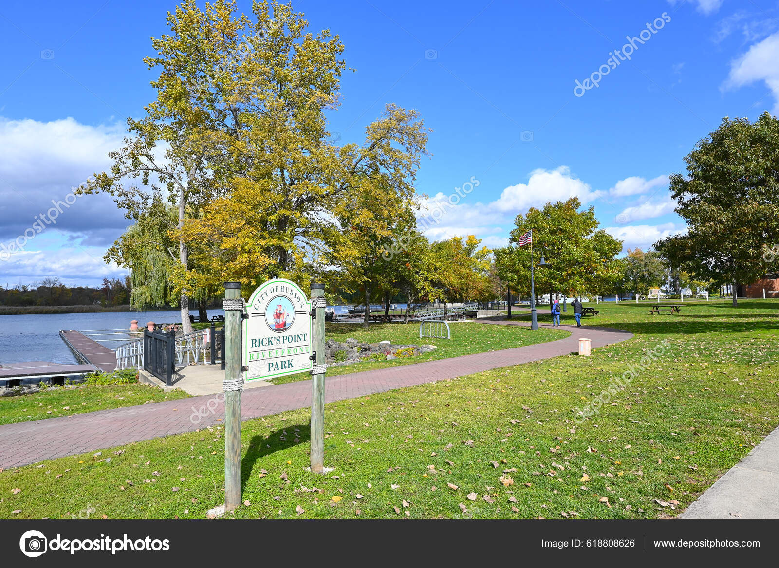 Rick's Point Park Hudson River Hudson New York — Stock Editorial Photo ...