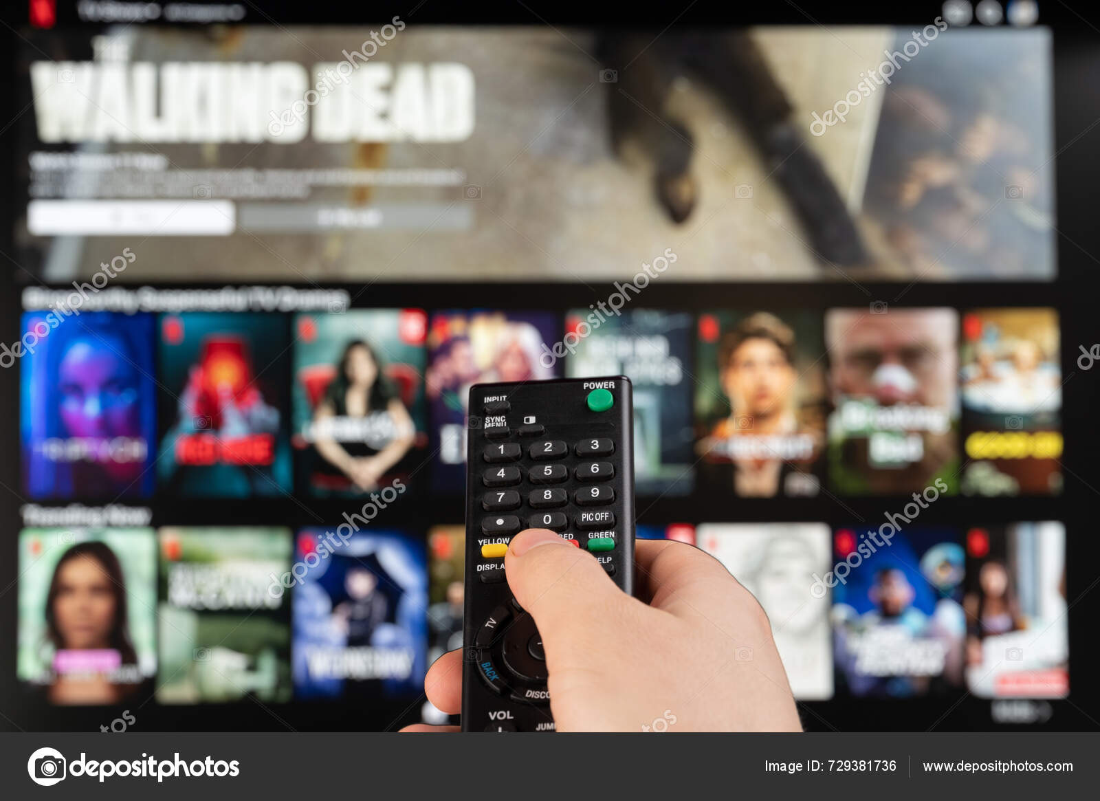 New York Usa February 2023 Select Video Netflix Platform Stream — Stock ...