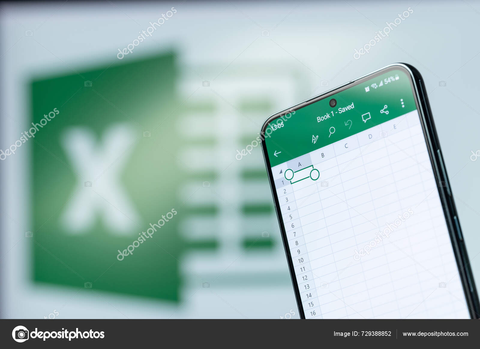 Nueva York Estados Unidos Agosto 2023 Crear Nuevo Spreadsheetin Vacío — Foto editorial de stock ...
