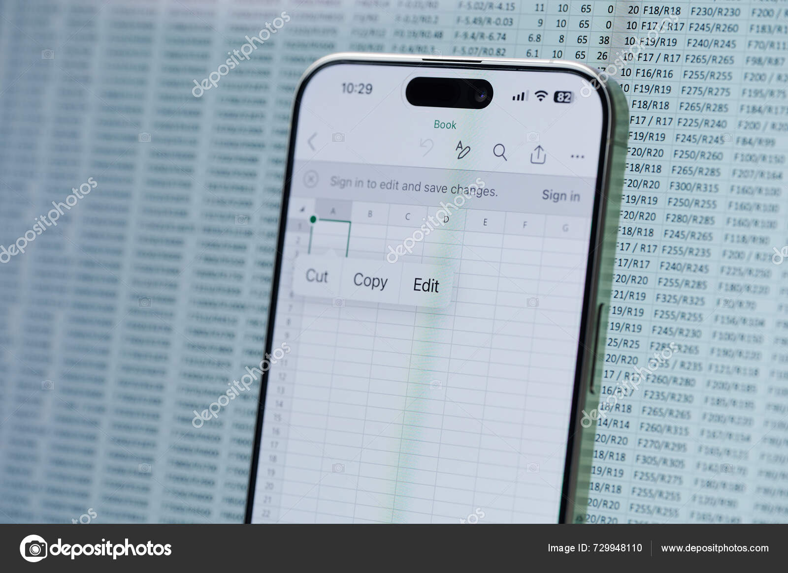Nueva York Febrero 2024 Editar Archivo Excel Microsoft Teléfono Inteligente — Foto editorial de ...