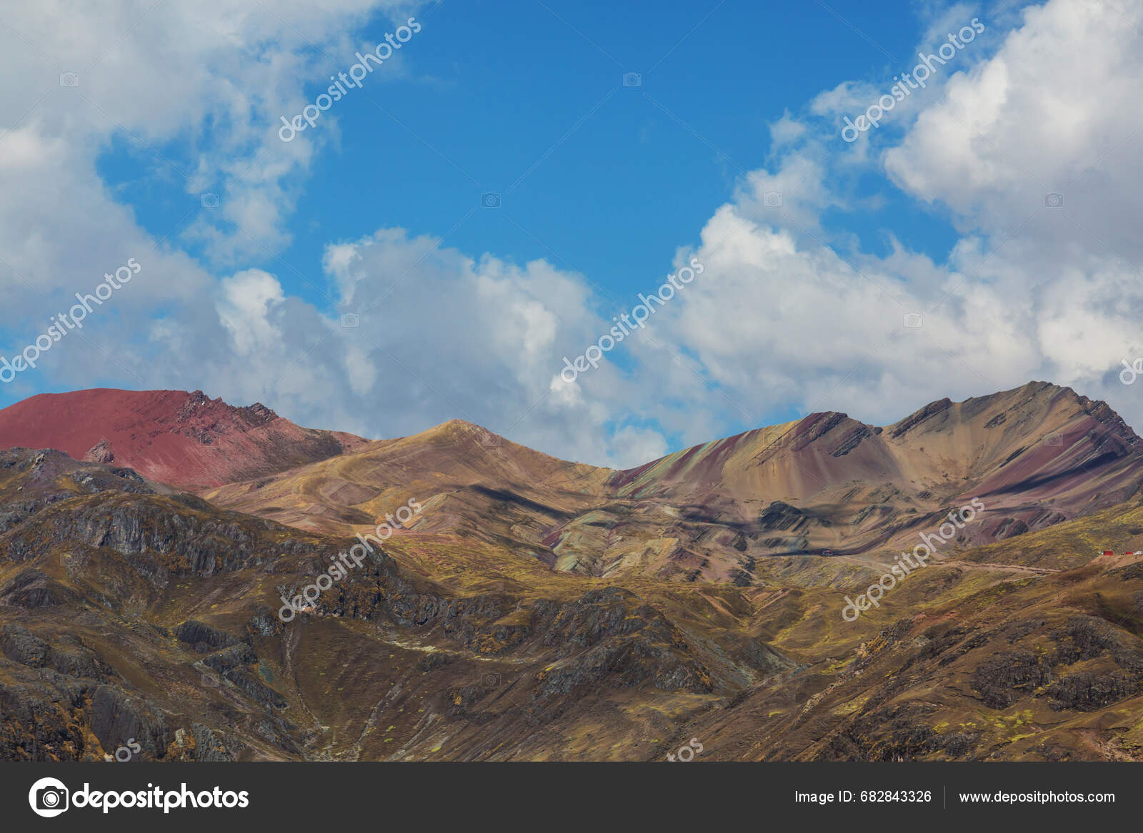 Beautiful Mountains Landscape Andes Southern Cordilleras Peru — Stock ...