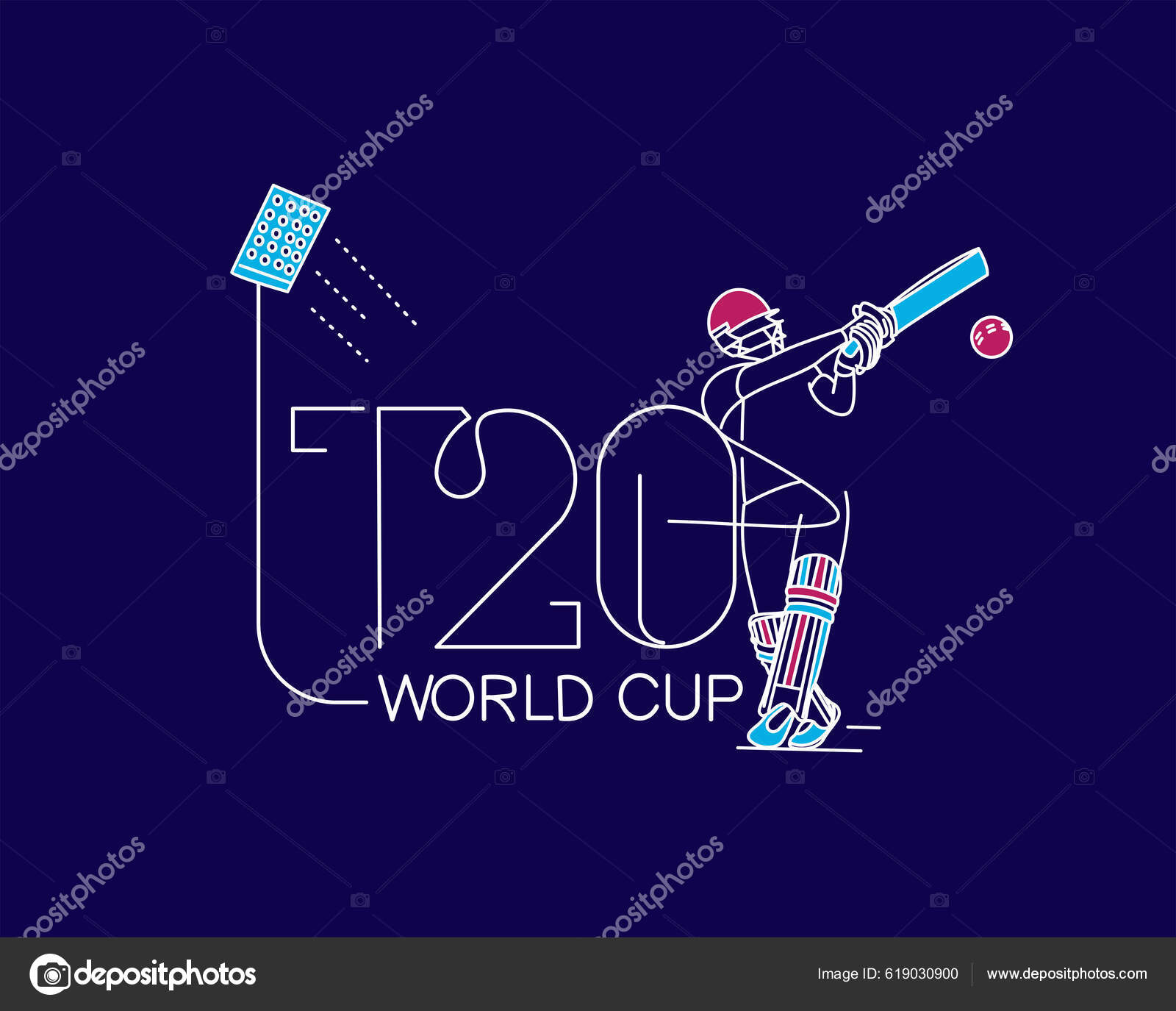 T20 World Cup Cricket Championship Poster Template Brochure Decorated ...