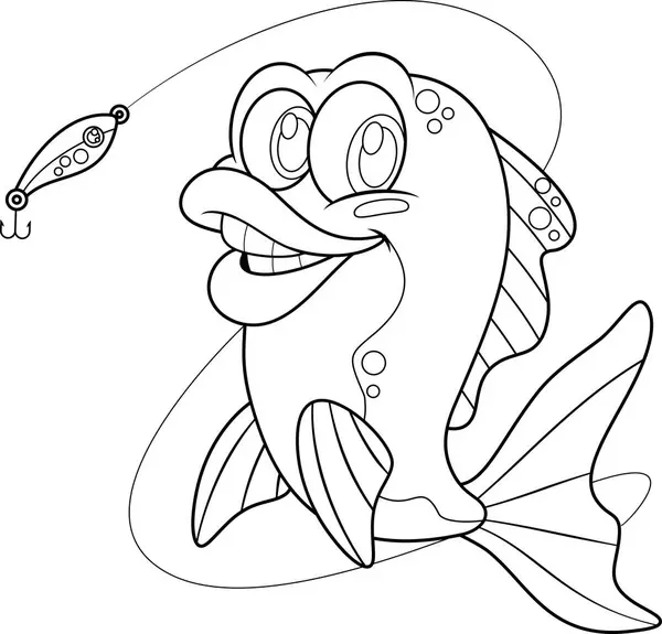 Fishing Lure Coloring Page