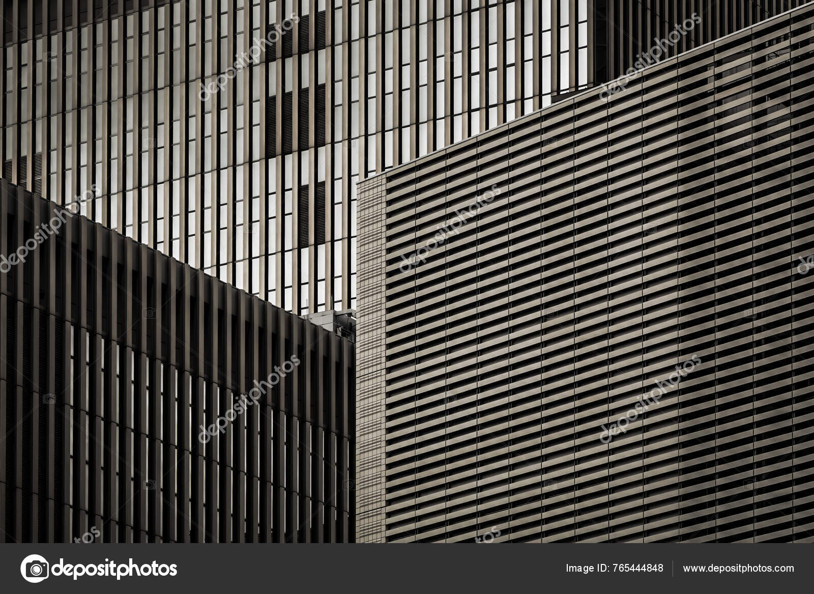 Architectural Abstract Background Geometric Design Overlapping Segments ...