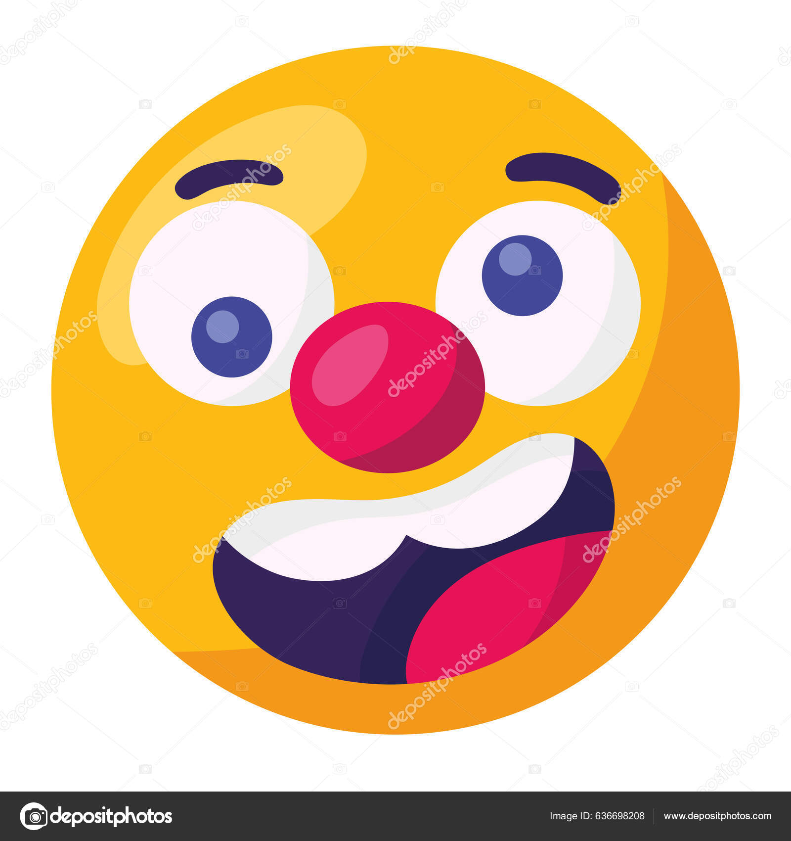 Image vectorielle Crazy Emoticon Face Comic Icon par ©yupiramos - 636698208