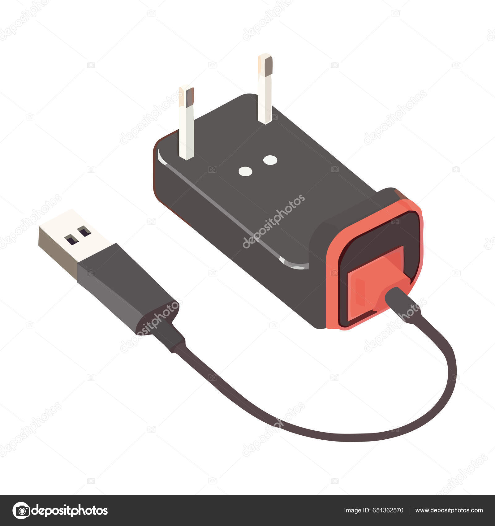 Electric Plug Connects Computer Equipment Charging Icon Stock Vector by ...