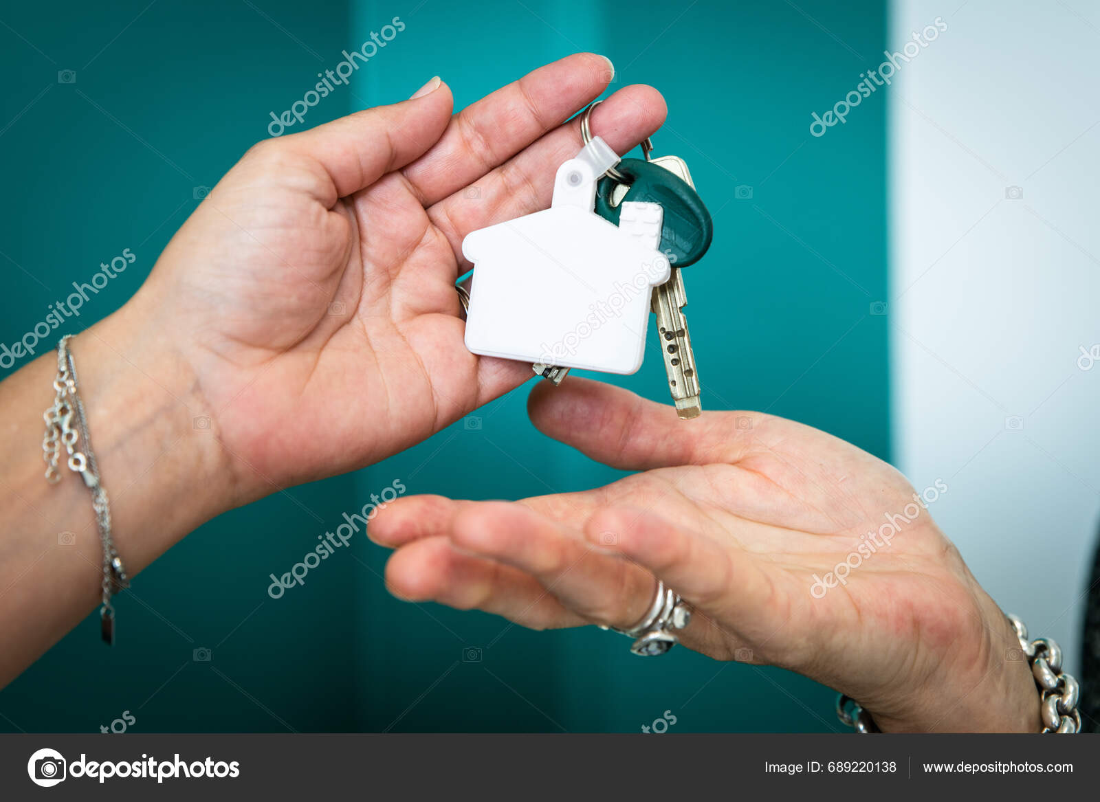 Two Hands Changing Keys House Buying Real Estate Stock Photo by ...