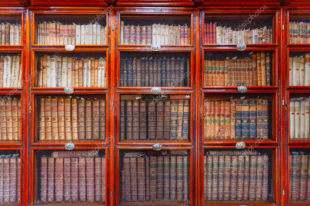 Puebla, Mexico - March 17 , 2022 :Palafoxiana library founded in 1646 ...