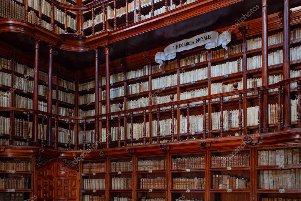 Puebla, Mexico - March 17 , 2022 :Palafoxiana library founded in 1646 ...