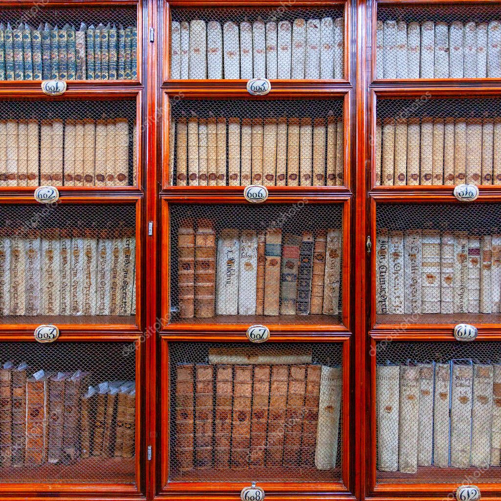 Puebla, Mexico - March 17 , 2022 :Palafoxiana library founded in 1646 ...