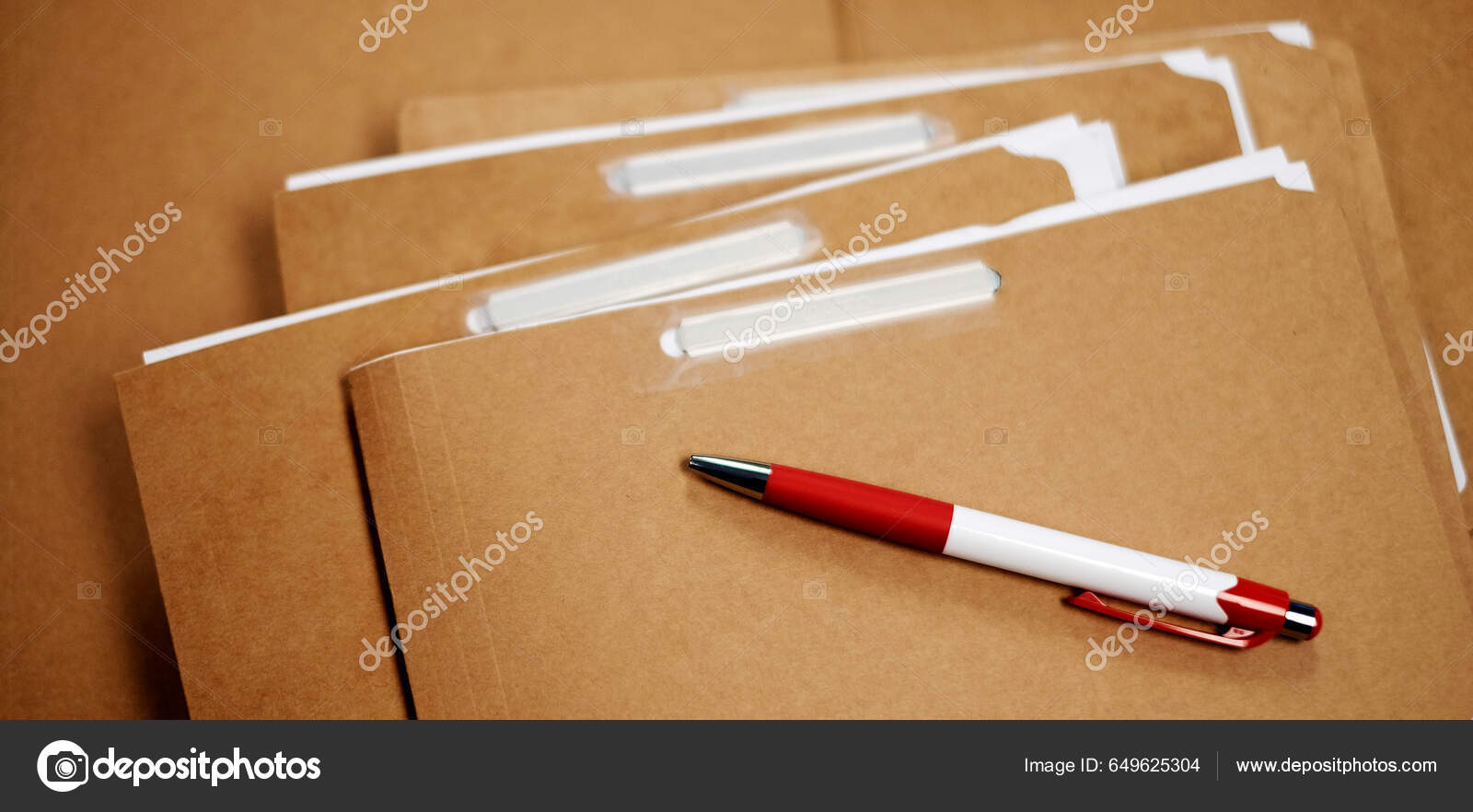 Office Files Desk Pen Business Work Organization — Stock Photo ...