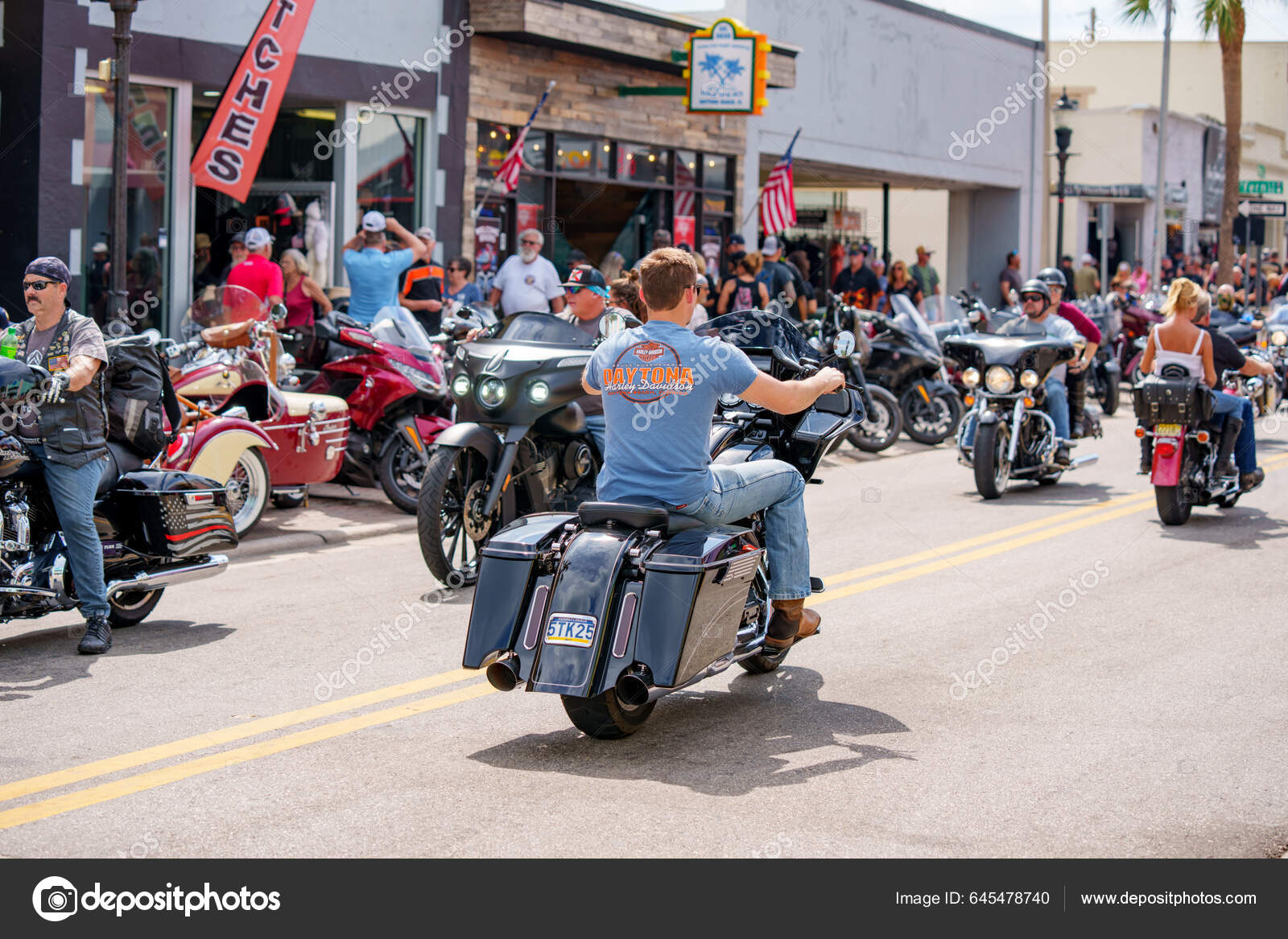 Daytona Usa March 20223 Daytona Beach Bike Week Spring Break — Stock ...