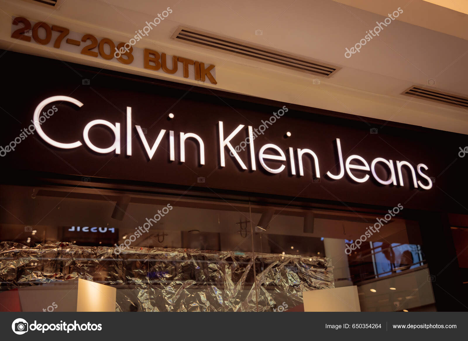 Kuala Lumpur Malaysia December 2022 Calvin Klein Jeans Brand Retail ...