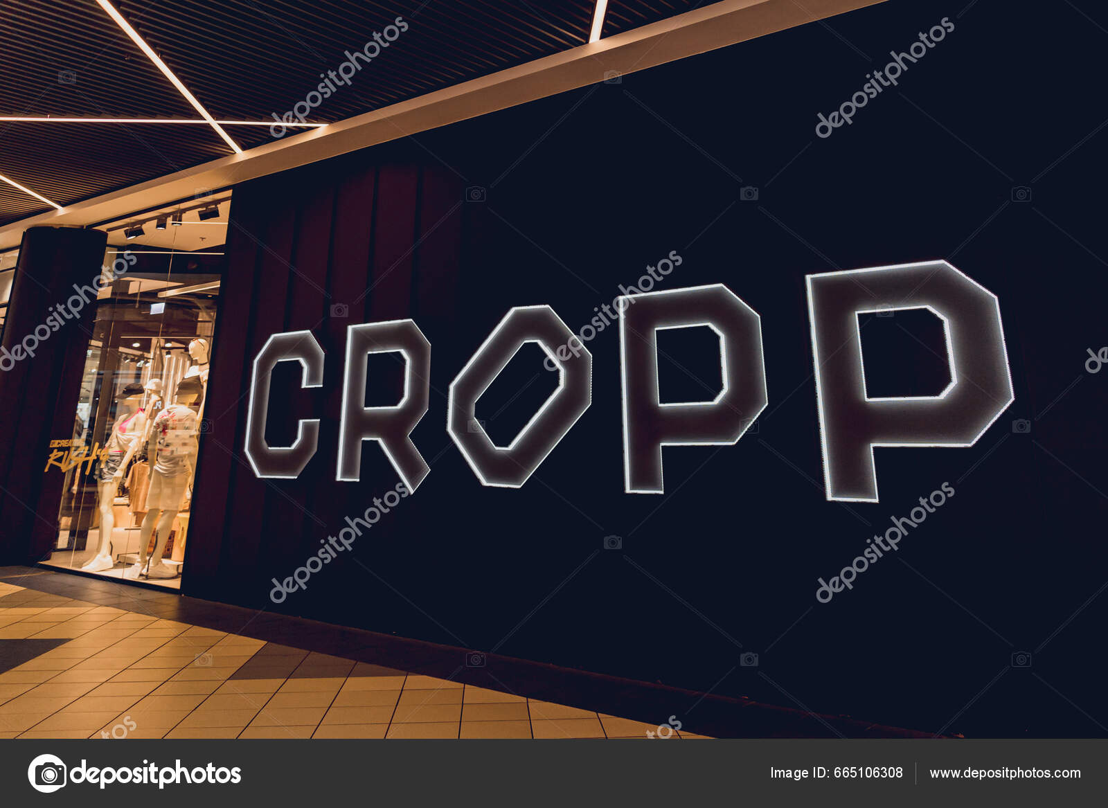 Warsaw Poland May 2023 Cropp Brand Retail Shop Logo Signboard — Stock ...