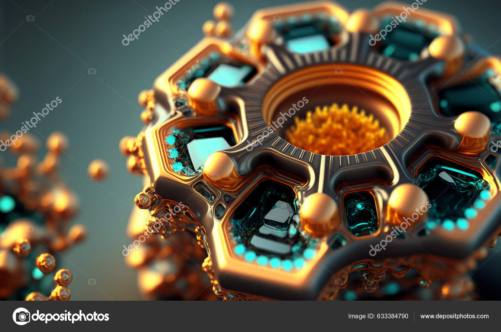Microscopik View Nanorobot Futuristic Concept Nanoid Robotics ...