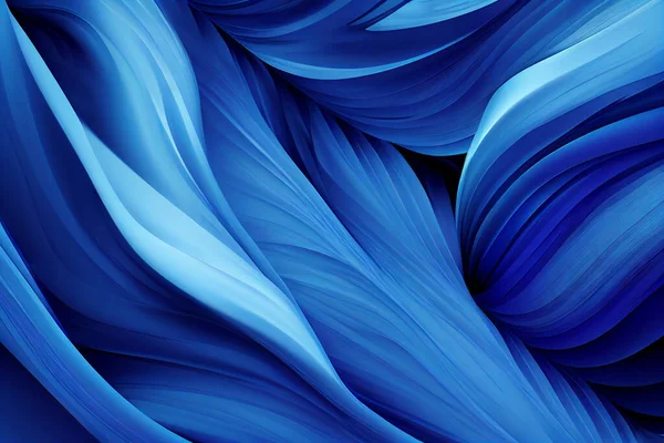Abstract blue wavy wallpaper. Waves background with curvy details ...