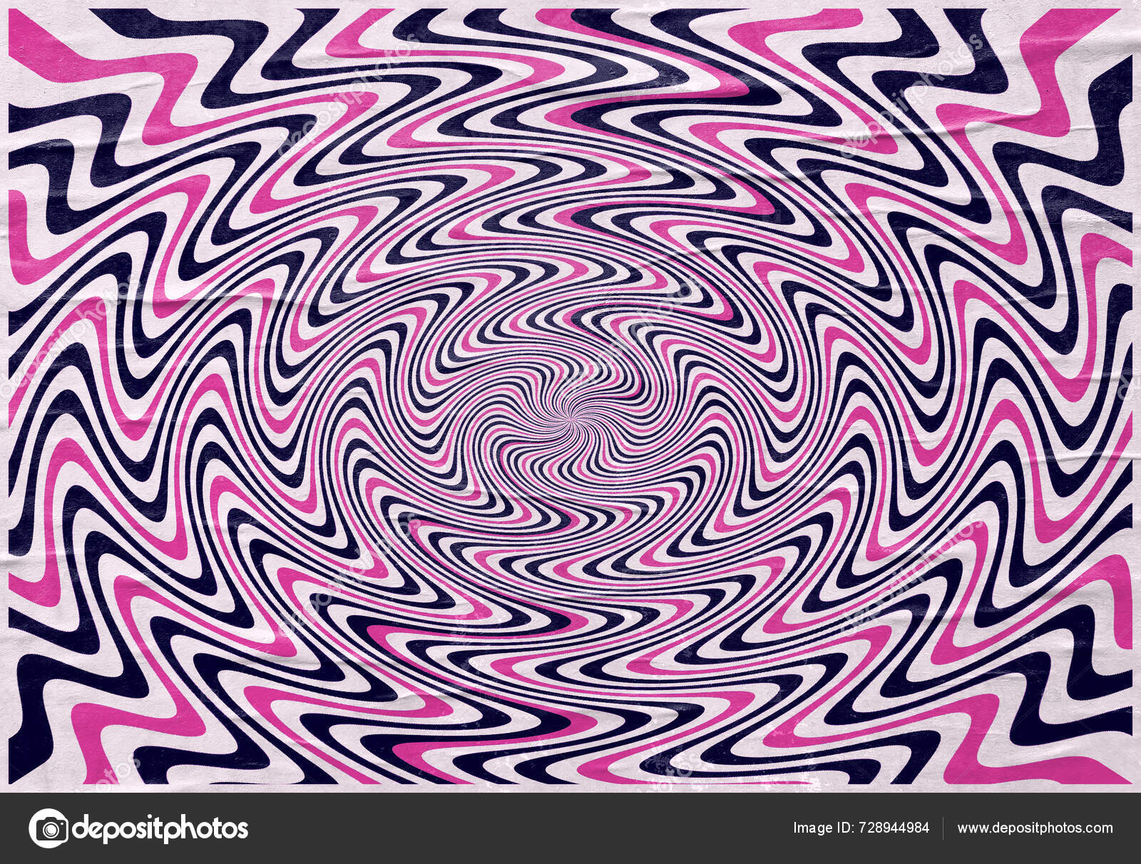 Vintage Psychedelic Vector Art Retro Abstract Texture Swirling ...