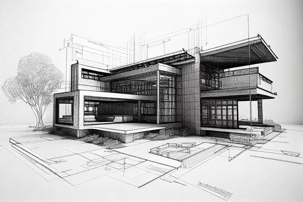 Concept of architectural drawings Stock Photos, Royalty Free Concept of ...