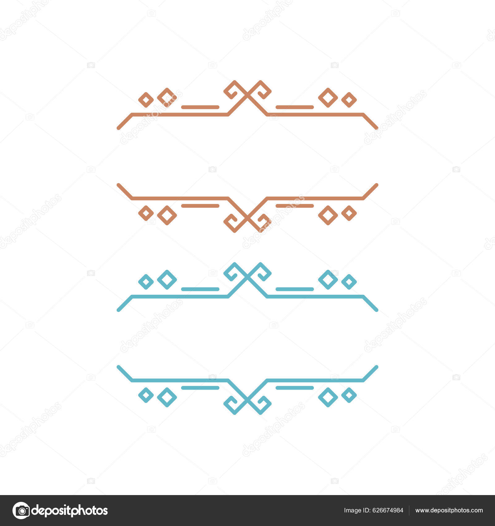 Aztecs Vintage Ornaments Isolated White Stock Vector by ©BEEANDGLOW ...