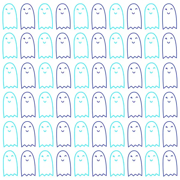 Cute Halloween Ghosts Pattern Texture Background Vector Stock Vector by ...