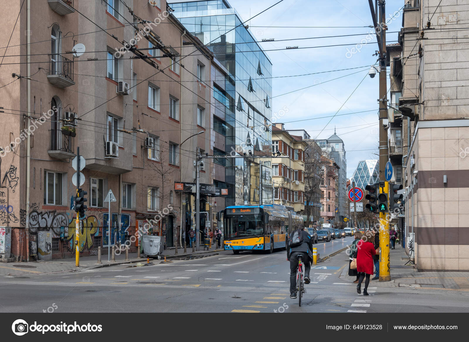 Sofia Bulgaria March 2023 Panoramic View Rakovski Street City Sofia – Stock Editorial Photo ...