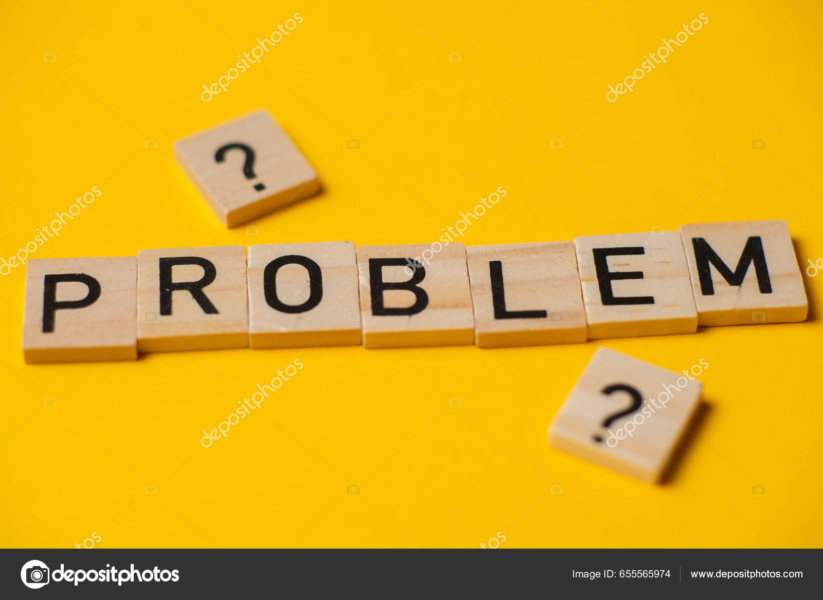 Word Problem Yellow Background Question Marks Concept Difficulties ...
