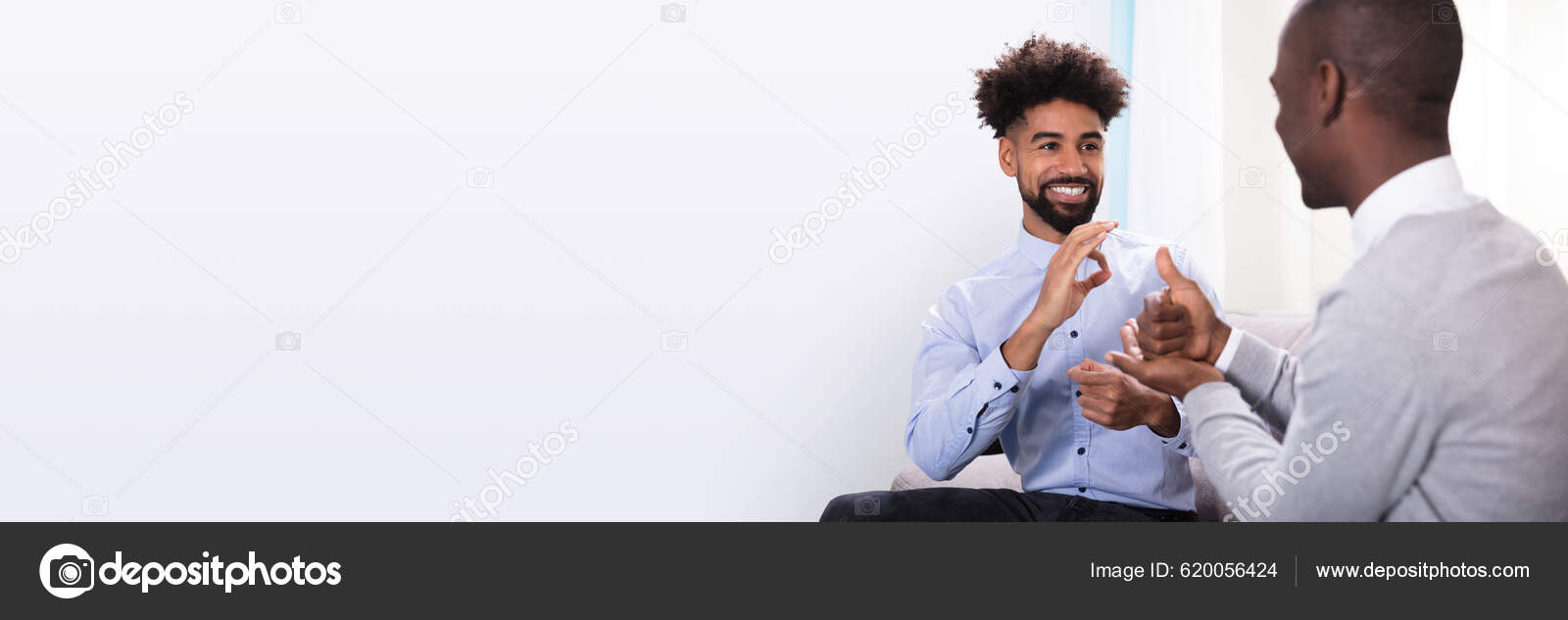 Two People Using Sign Language