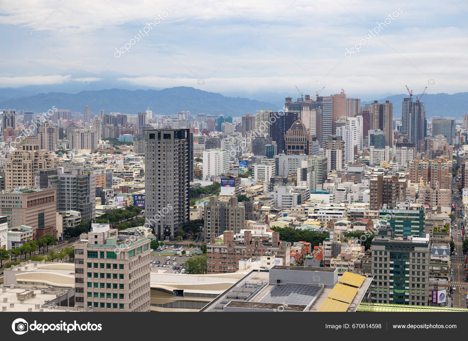 Taichung Taiwan October 2022 Top View Taichung City – Stock Editorial ...