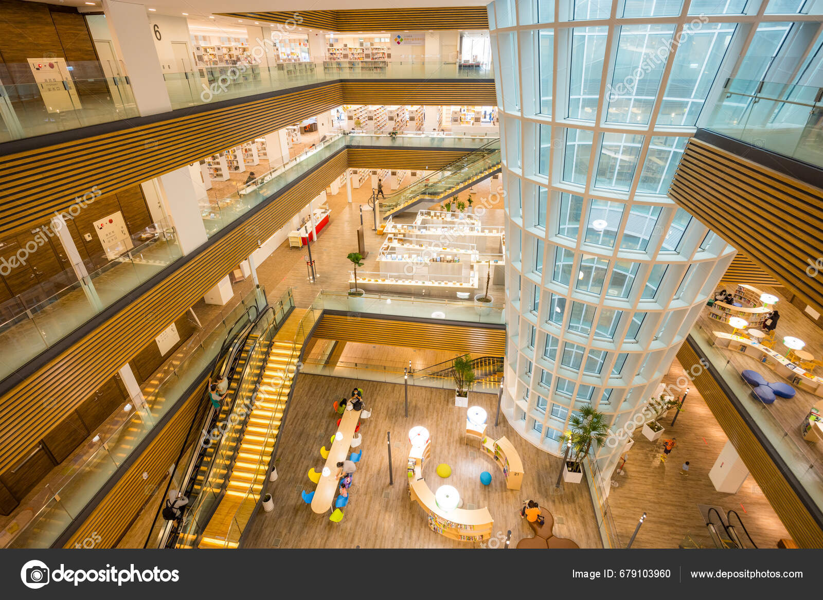 Taiwan May 2023 Interior Taoyuan Public Library Taiwan – Stock ...