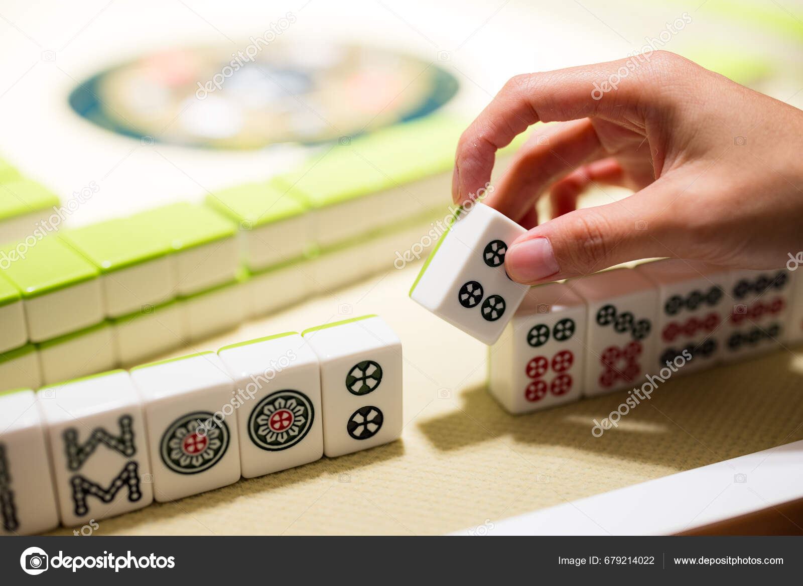 Playing Mahjong Table — Stock Photo © leungchopan #679214022